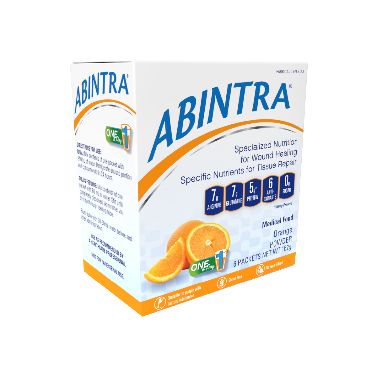 ABINTRA Specialized Nutrition for Wound Healing Includes L-Arginine, O ...